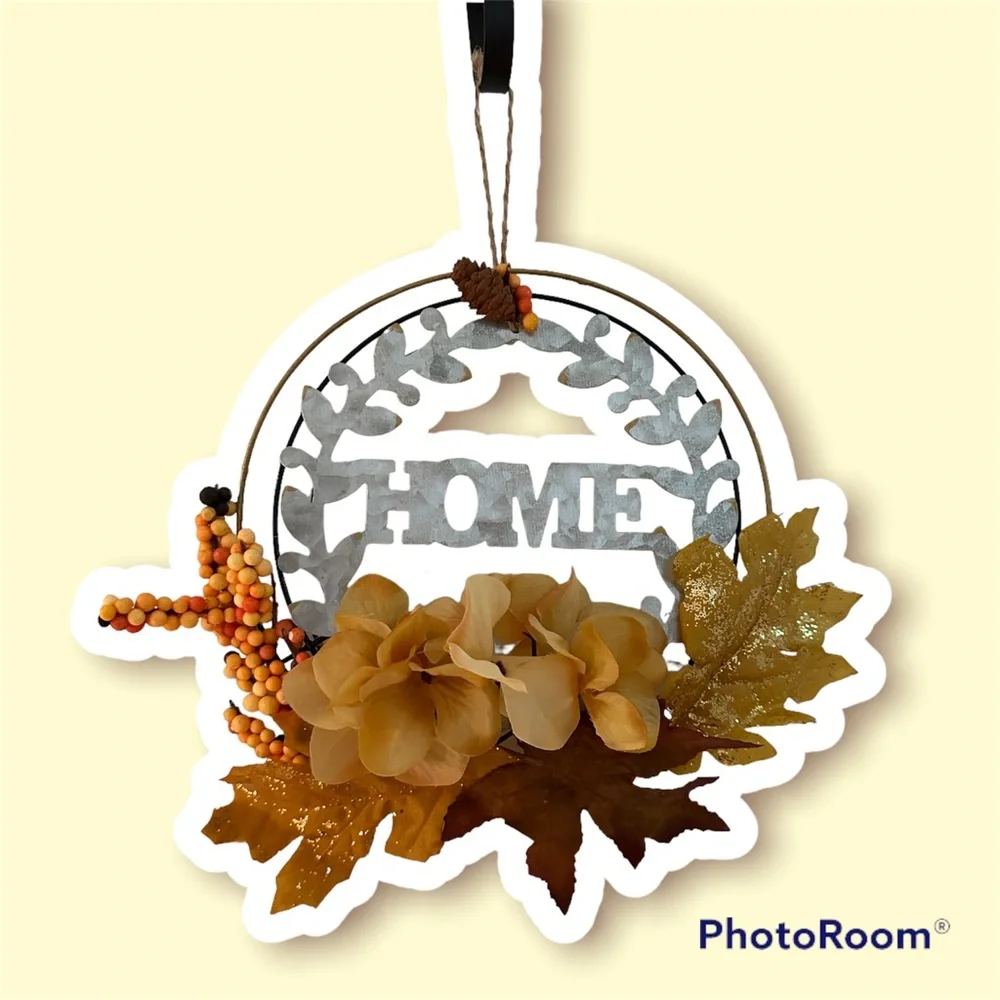 Handmade | Holiday | 8 Fall Season Home Sign Wreath Wall Door Decor ...